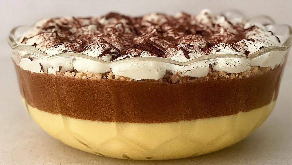Delícia de chocolate e leite condensado - Sabores Portugueses